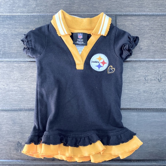 Team Apparel | Dresses | 35 Nfl Team Apparel Reebok Steelers Baby Dress ...